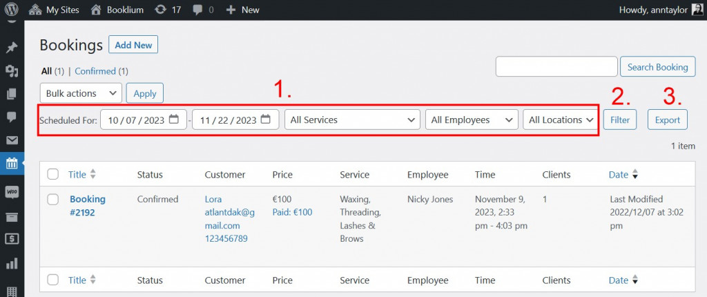 Export Bookings to CSV since Appointment Booking Plugin 1.20.0 - MotoPress