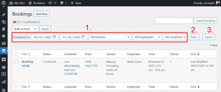 Export Bookings to CSV since Appointment Booking Plugin 1.20.0 - MotoPress