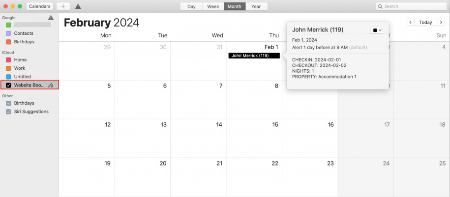 Synchronize bookings with Google and Apple calendars - Synchronization via iCal - MotoPress