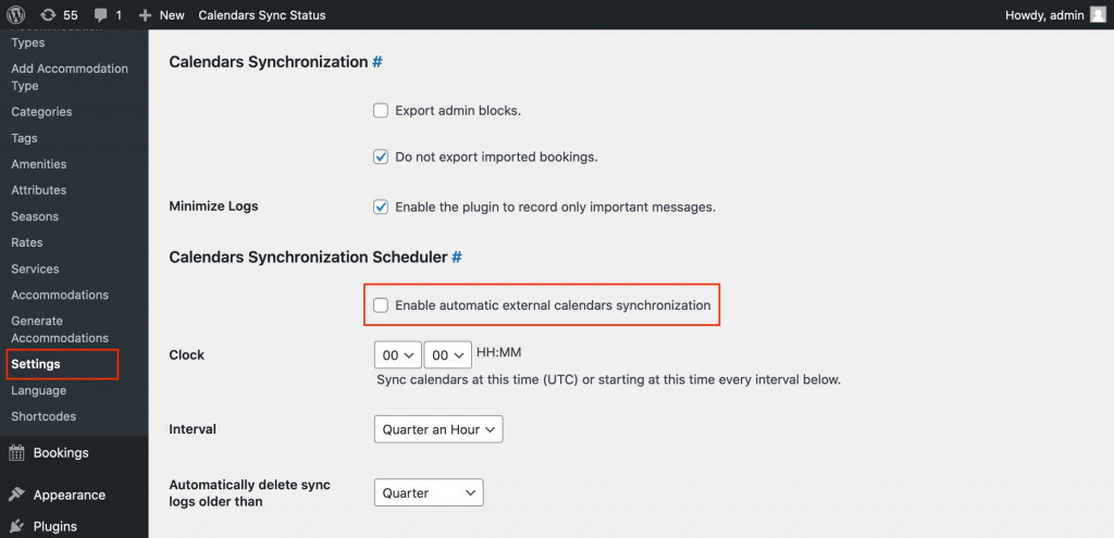 Synchronize bookings with Google and Apple calendars - Synchronization ...
