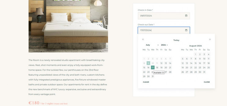 Improved Hotel Calendar Loading Speed & New Widgets for Elementor ...