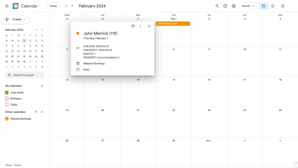 Synchronize bookings with Google and Apple calendars - Synchronization ...