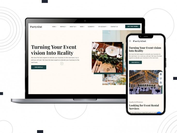10 Party Rental Website Templates for WordPress in 2024 - MotoPress