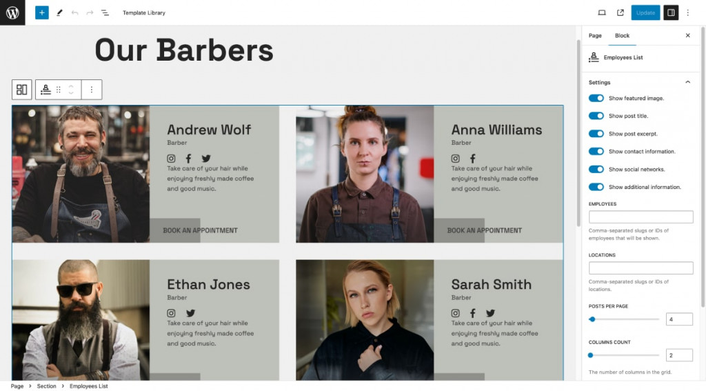 Barber Shop Website Template Free: How to Build a Site? - MotoPress