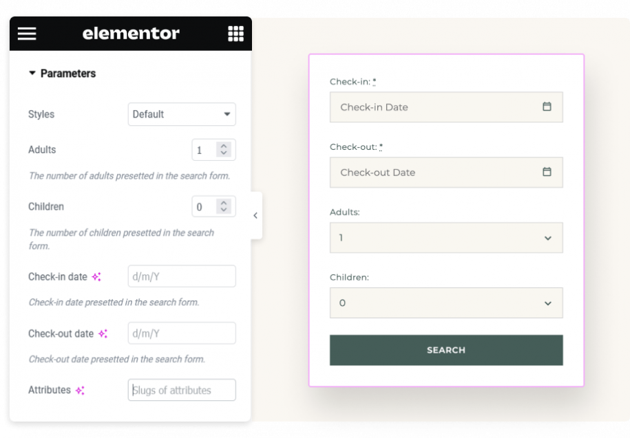 Hotel Booking & Elementor Integration Addon - MotoPress