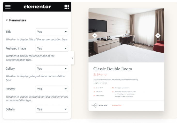 Hotel Booking & Elementor Integration Addon - MotoPress