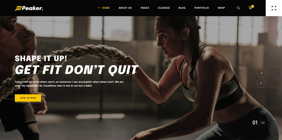 21 Gym Website Design Inspirations, Examples, and Ideas - MotoPress