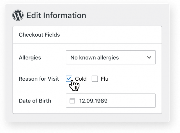 Appointment Booking Checkout Fields - MotoPress