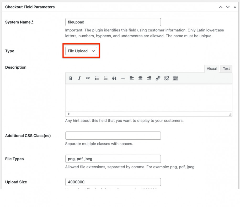 Enable File Upload in the Form since Appointment Booking Checkout ...