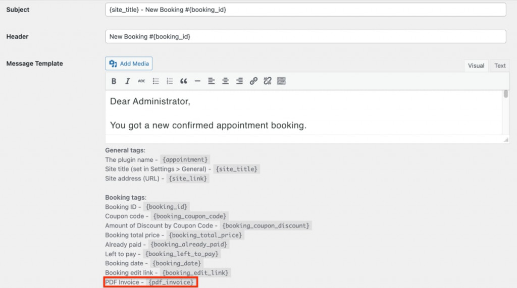 Automated PDF Invoices for Appointment Booking Plugin - MotoPress