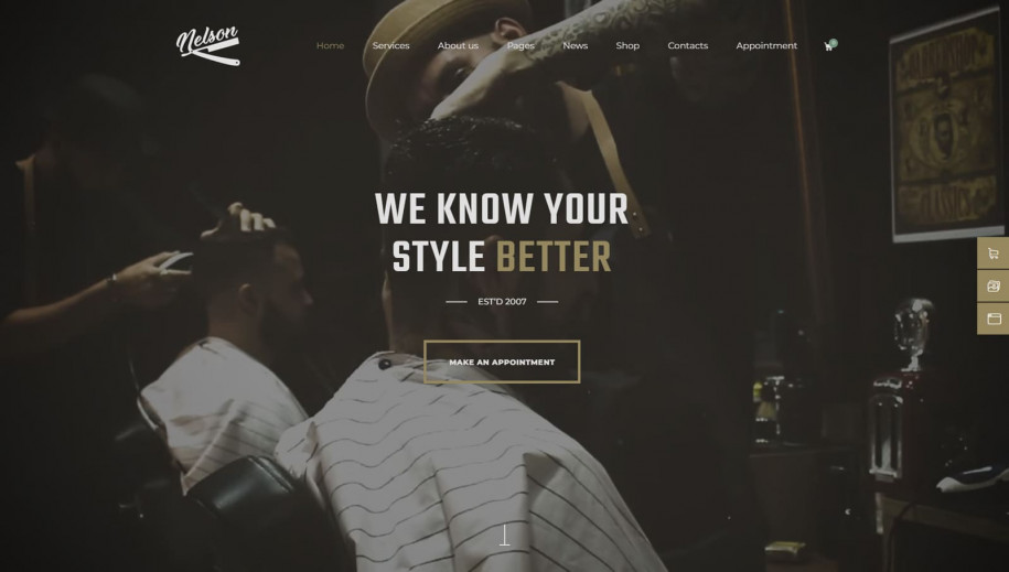15 Best Barber Website Template Design Options - MotoPress