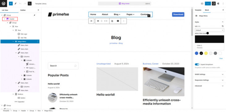 How to Edit WordPress Templates Using the Template Editor: Full Site ...
