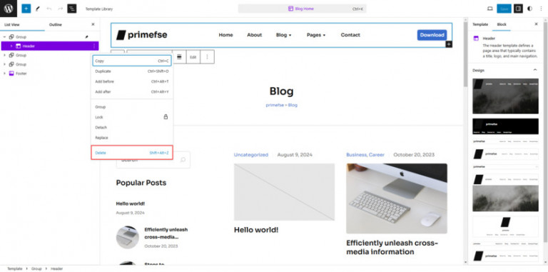 How to Edit WordPress Templates Using the Template Editor: Full Site ...