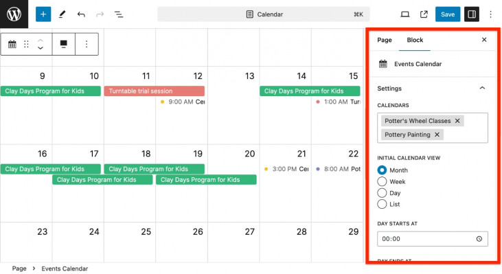 How to Add the Event Calendar WordPress Block? - MotoPress
