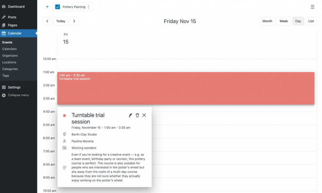 New WordPress Event Schedule Plugin for Visual Scheduling - MotoPress