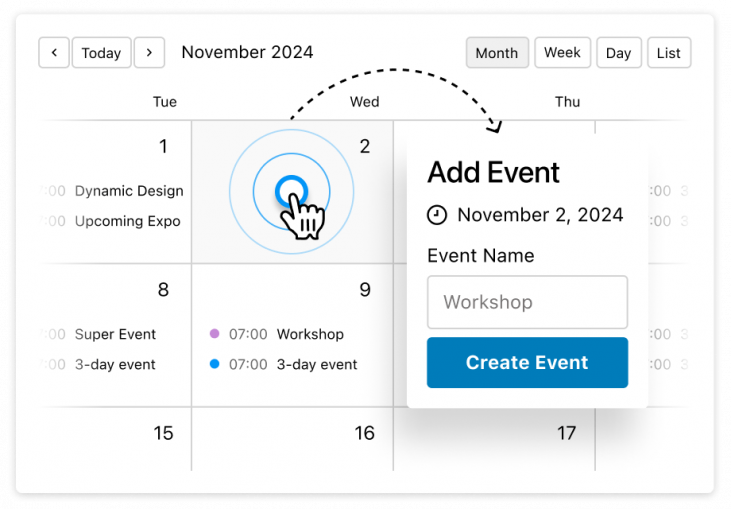 WordPress Events Calendar - Visual Builder for Events Schedule - MotoPress