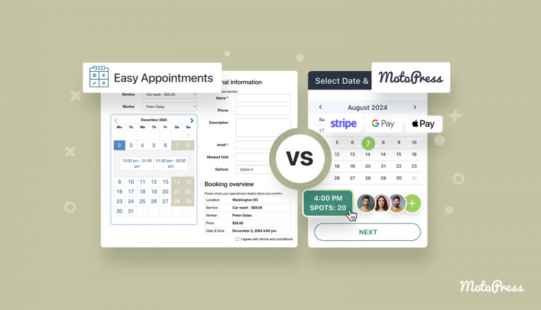 Comparing Easy Appointments vs Appointment Booking Plugin - MotoPress