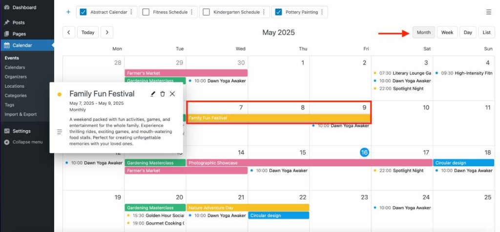 How to Add the Event Calendar WordPress Block? - MotoPress