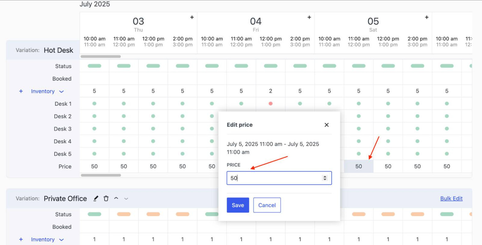 Availability (Hourly, Daily, Changeover) - Booking Calendar - MotoPress