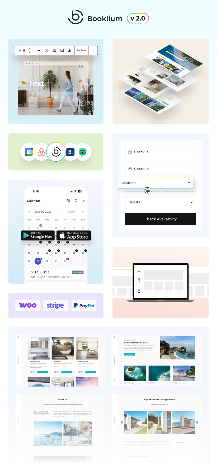 Premium Bed and Breakfast WordPress Theme for B&Bs and Rentals - Booklium - MotoPress