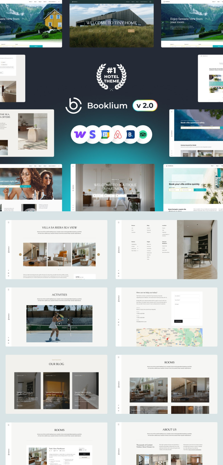 Premium Bed and Breakfast WordPress Theme for B&Bs and Rentals - Booklium - MotoPress