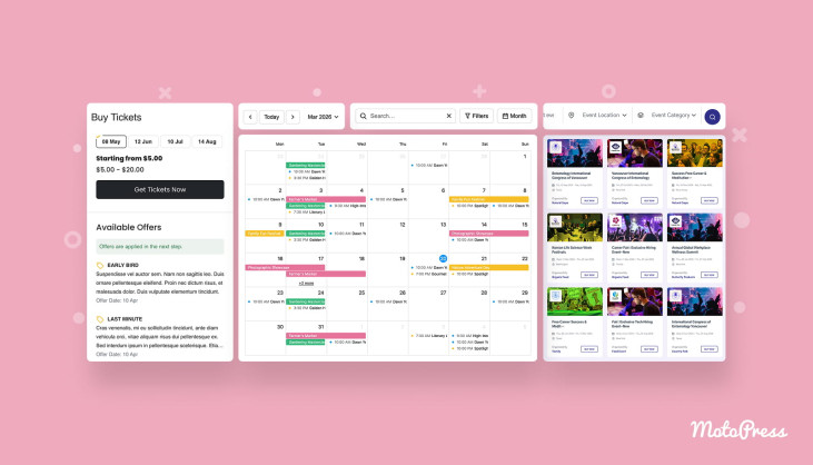 11 Best WordPress Event Management Plugin Solutions - MotoPress