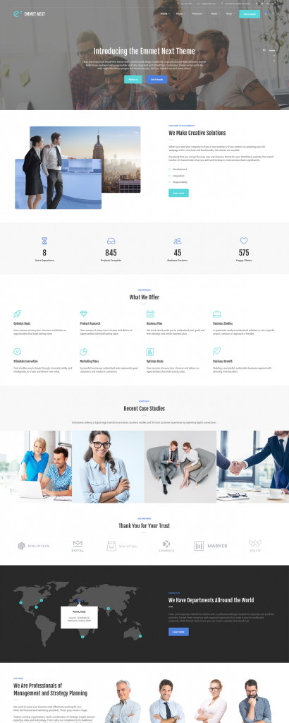Emmet Next - WordPress Business Theme - MotoPress